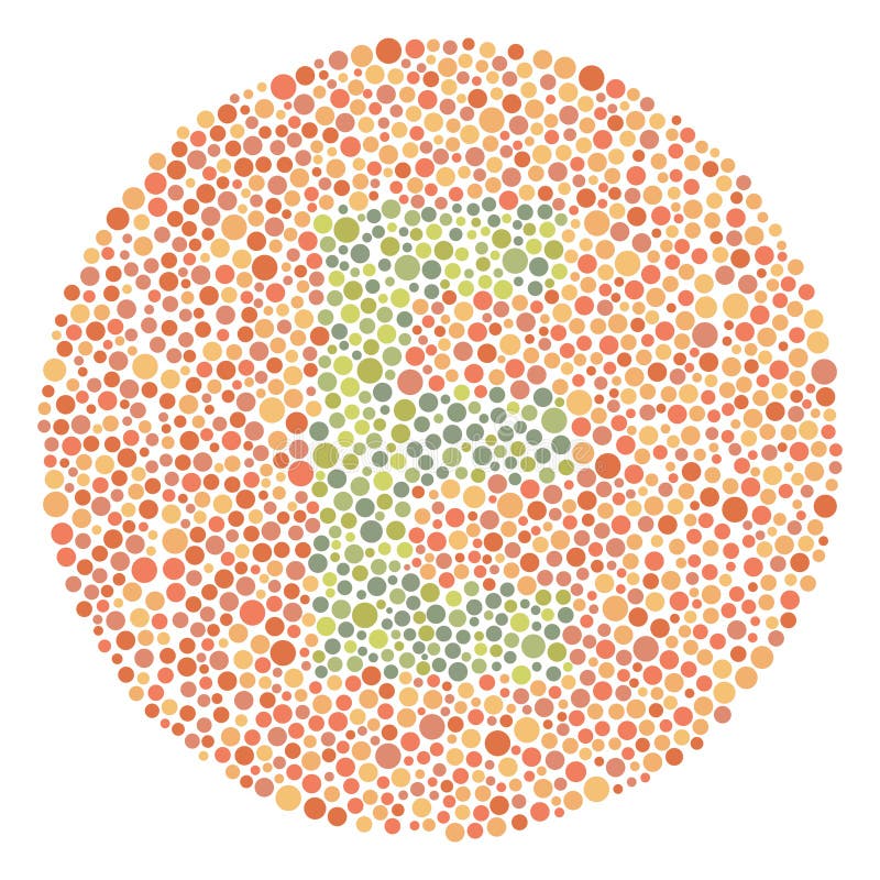 Ishihara color test stock illustration. Illustration of orange - 18963698