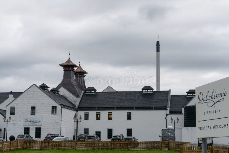 The Dalwhinnie Distillery in Scotland Editorial Image - Image of ...