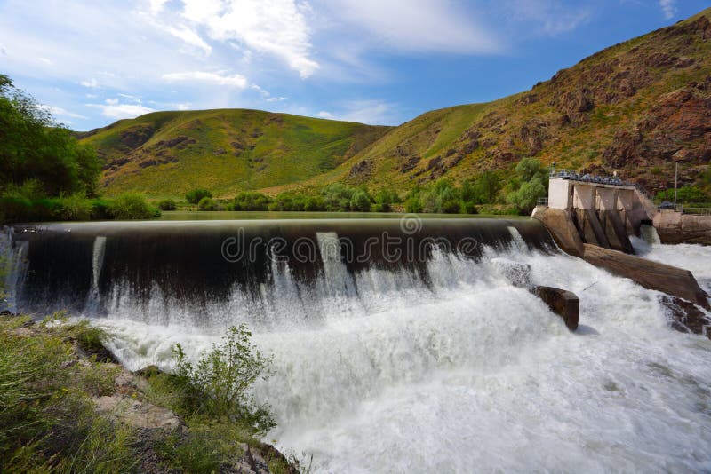 Mist Rising Above the Katse Dam Wall in Lesotho Stock Photo - Image of ...
