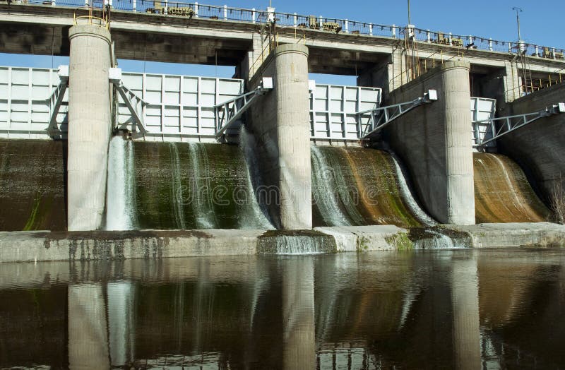 Dam stock image. Image of structure, river, fuel, state - 16970765