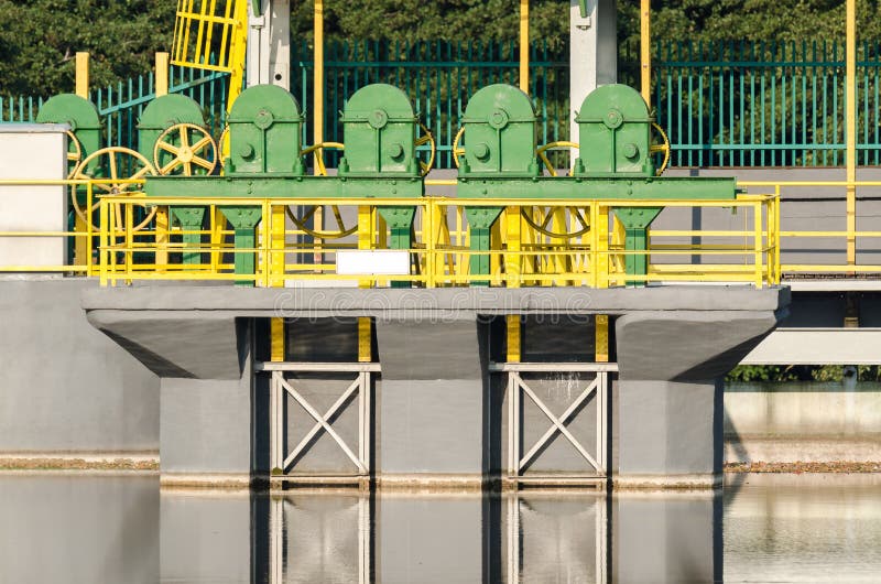 HYDROTECHNICAL INFRASTRUCTURE Stock Photo - Image of mechanism ...