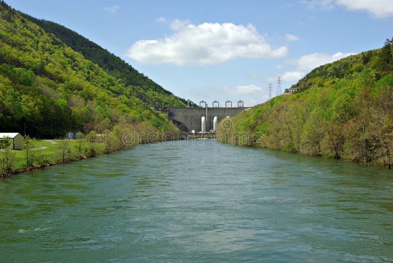 Dam stock image. Image of hydroelectricity, landscape, concrete - 379873