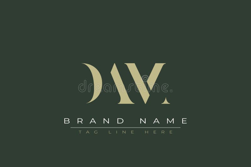 DAM Abstract Letter Logo Design Stock Vector - Illustration of letter ...