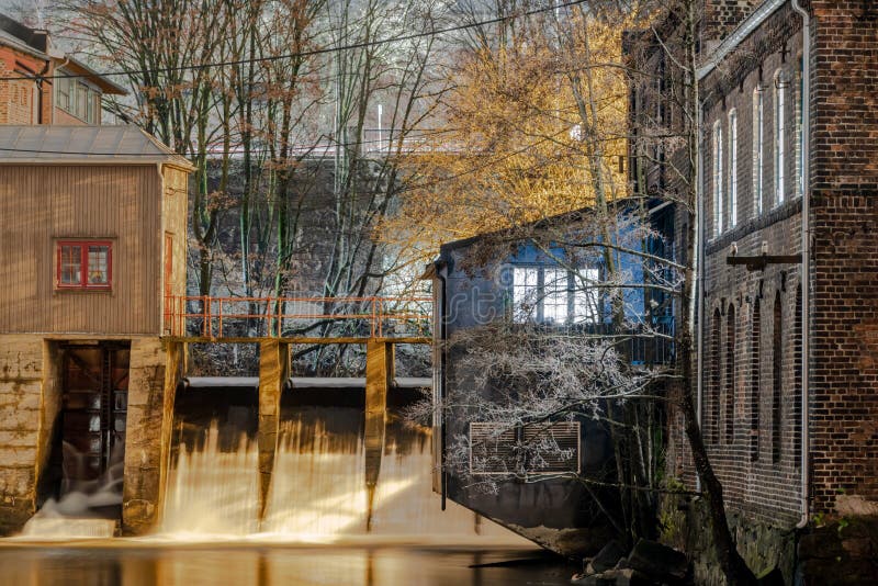 Dam on the Akerselva River in Oslo Stock Photo - Image of nature, oslo ...