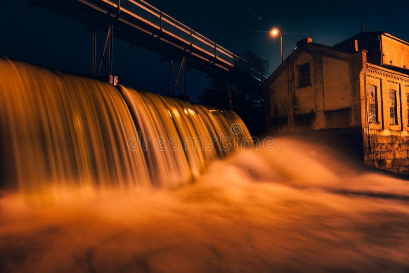 Dam on the Akerselva River in Oslo Stock Image - Image of oslo ...