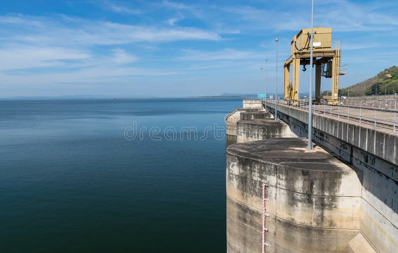 Dam or barrage stock image. Image of city, catchment - 64077439