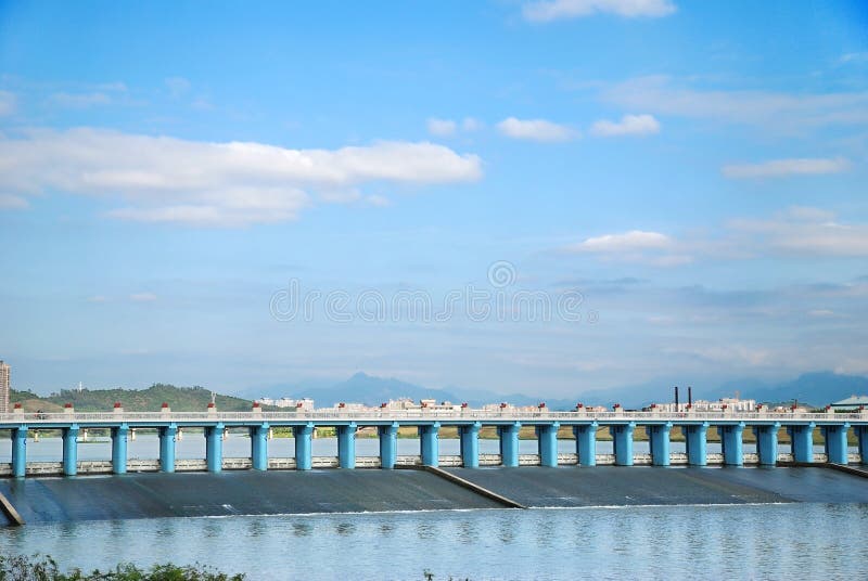 Dam and blue sky stock photo. Image of nature, living - 28444998
