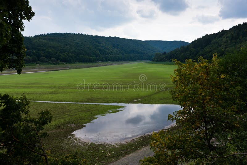 Dam bottom low water stock photo. Image of energy, leisure - 144259830
