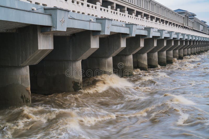 A Dam and Bridge with Classical Chinese Design Elements in Yangzhou ...
