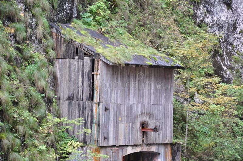 Dam construction stock image. Image of grassland, wall - 63285037