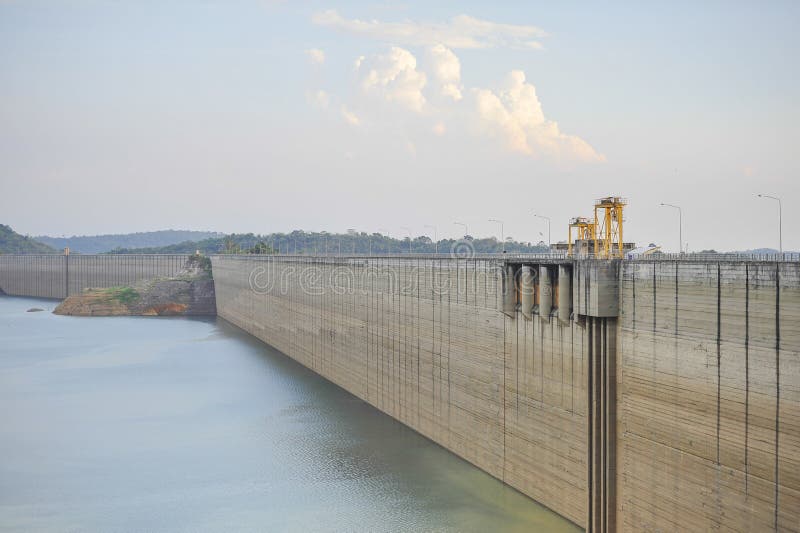 The dam construction stock photo. Image of space, tourism - 34290874
