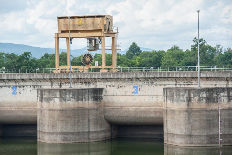 The dam construction stock photo. Image of current, barrage - 40915100