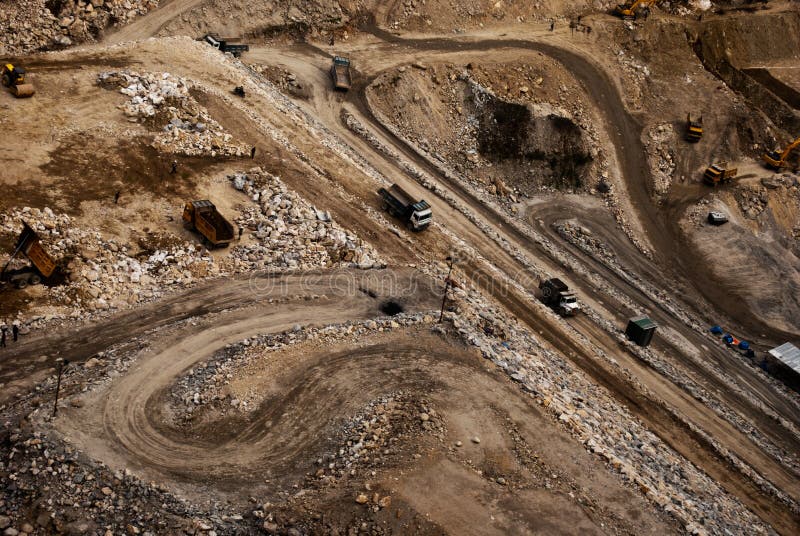 Dam Constructions in Progress Editorial Photo - Image of machinery ...