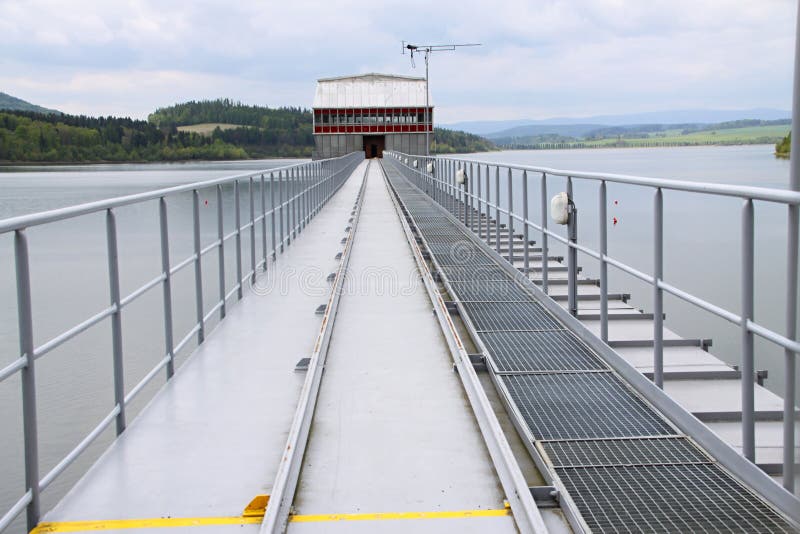 Dam control tower stock photo. Image of nature, wailway - 46678792