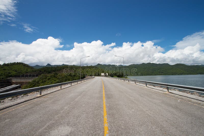 Dam crest stock photo. Image of mountain, journey, highway - 26845056