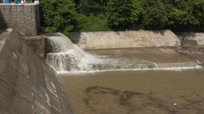 Dam Divider River Water Flow.One of the Irrigation Technologies for ...