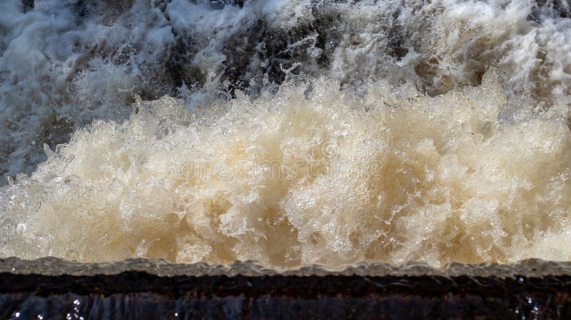 Dam Flood Gate Overflow Detail from Above Stock Image - Image of ...