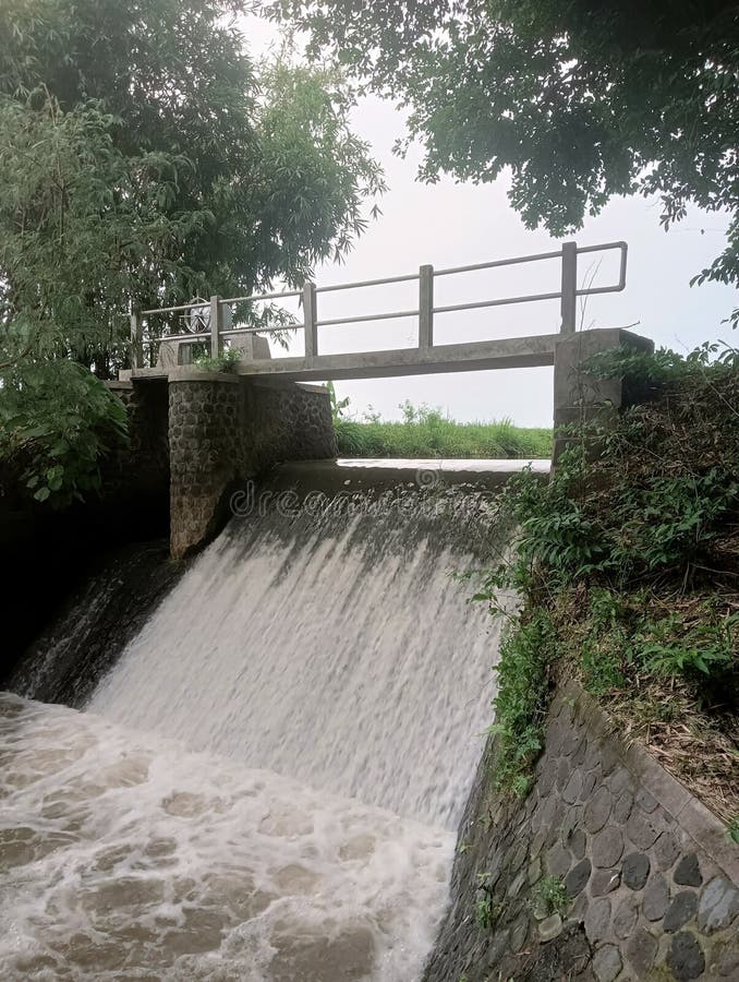 A Dam that Functions To Regulate Water for Irrigation in Farmers& X27 ...