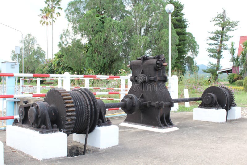 Dam gate stock photo. Image of material, lever, defence - 33767972