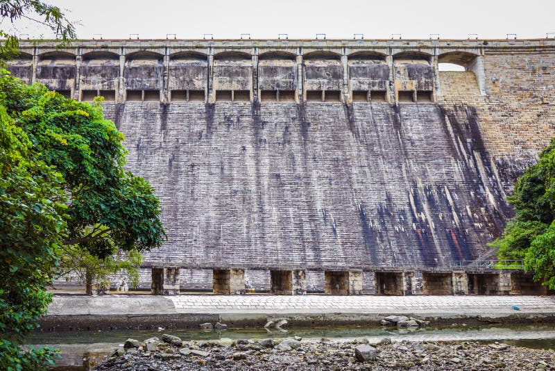 Dam on Hong Kong south stock image. Image of reservoir - 78176261