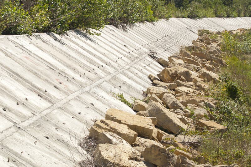 Protective dam stock image. Image of disaster, control - 194656635