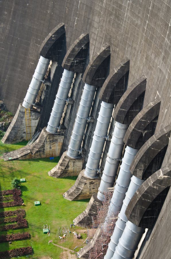 Dam of Hydroelectric Power Station Stock Photo - Image of outdoors ...