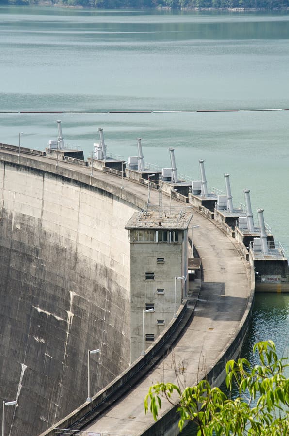 Dam of Hydroelectric Power Station and Irrigation. Stock Image - Image ...