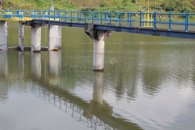 Dam irrigation system stock photo. Image of dock, pier - 277380280
