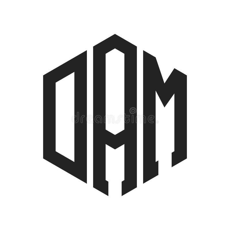 DAM Logo Design. Initial Letter DAM Monogram Logo Using Hexagon Shape ...