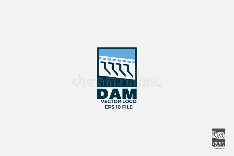 DAM VECTOR LOGO EPS 10 FILE Stock Illustration - Illustration of icon ...