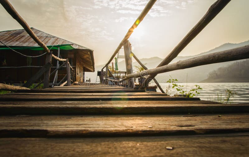 Dam morning sun. stock photo. Image of asia, early, thailand - 51962972