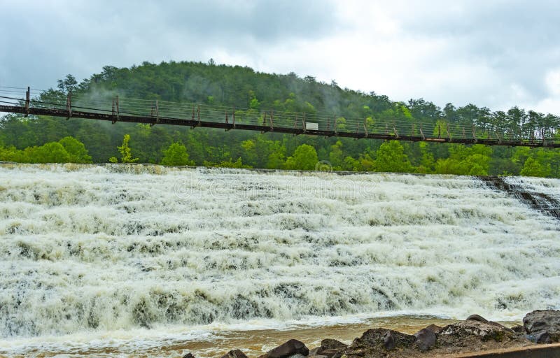 Dam on the Ocoee River the US State of Tennessee. Stock Photo - Image ...