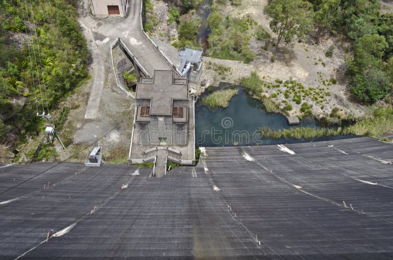 Dam Pumping Station from Above Stock Photo - Image of station, pumping ...