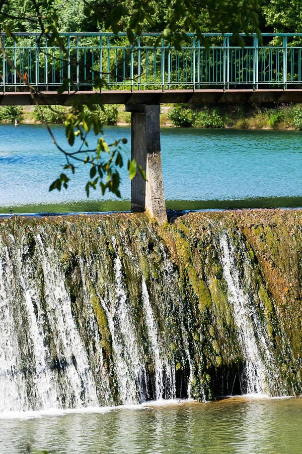 Dam on the river stock photo. Image of reservoirs, power - 97768558