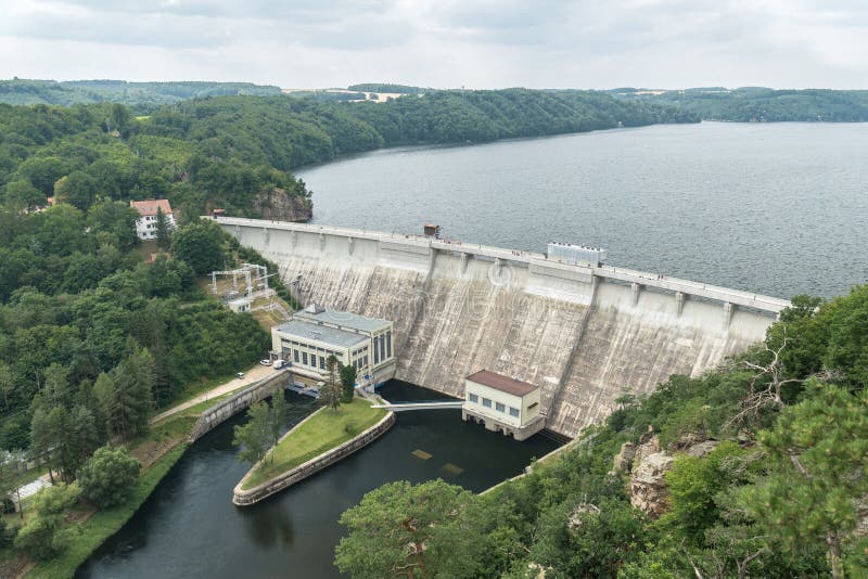 Dam on the river Dyje stock image. Image of republic - 238096681