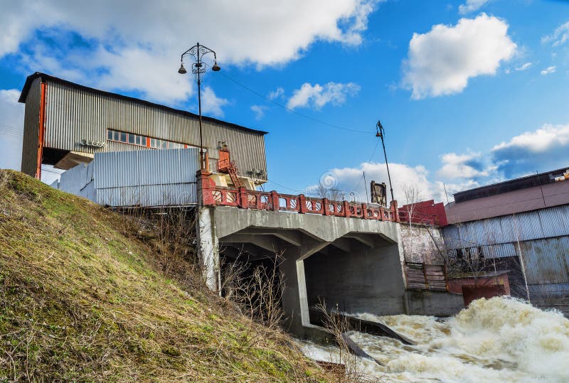 The Dam on the River Tagil. Stock Image - Image of scene, flood: 86958837