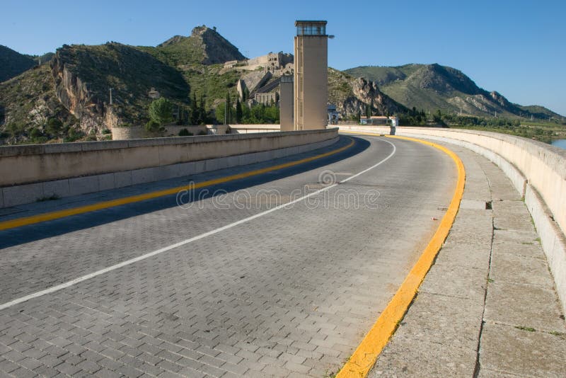 Dam stock photo. Image of alternative, concrete, road - 45218728
