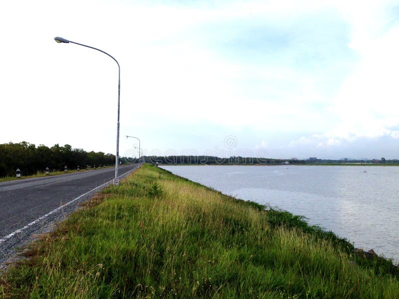 Dam road stock image. Image of rock, summer, high, tourism - 83686915