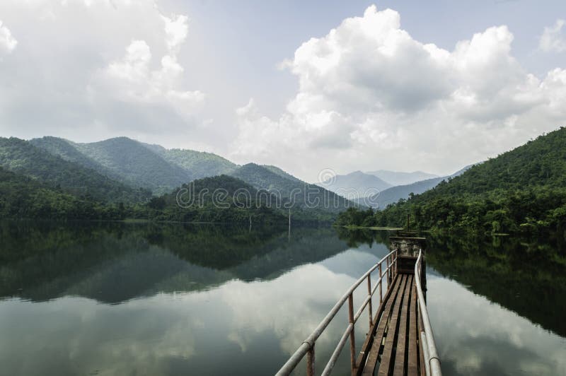Dam Save Landscape Water Mountain Stock Image - Image of culture, east ...