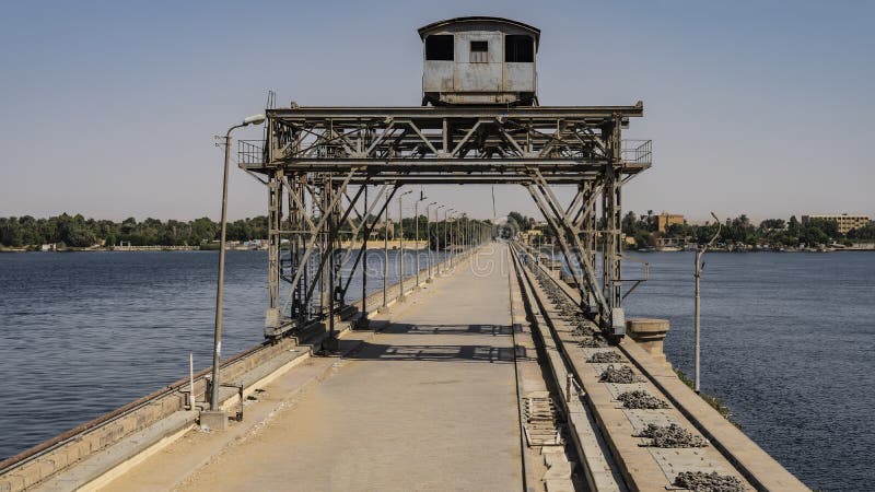 The Dam of the Sluice System on the Nile in Esna. Stock Photo - Image ...