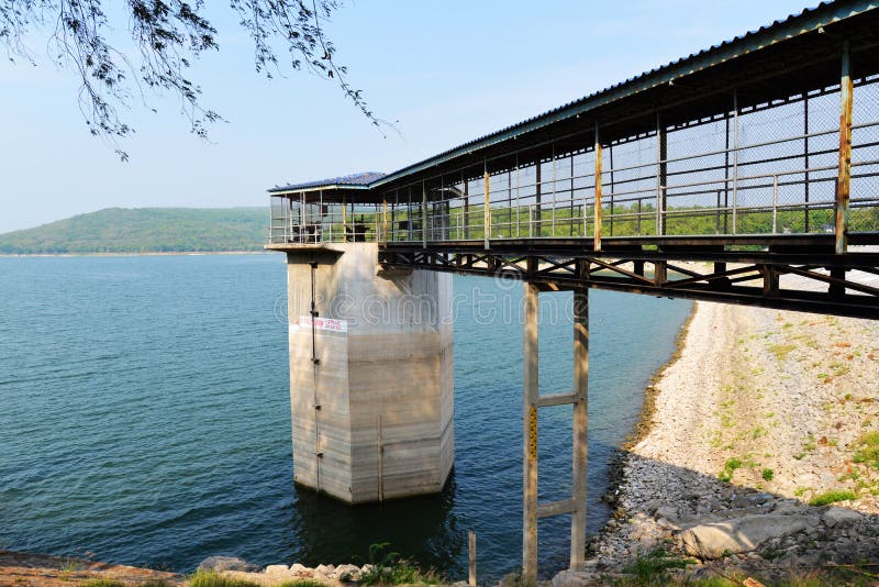 Dam, sluice stock photo. Image of road, industrial, construction - 52612386
