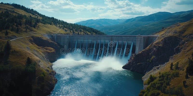 Dam spillway stock photo. Image of liquid, water, engineering - 378935286