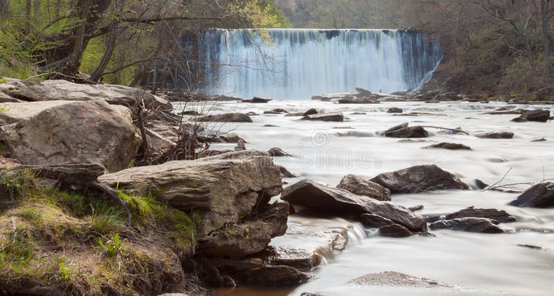 Dam stock photo. Image of flowing, long, moving, nature - 39444560