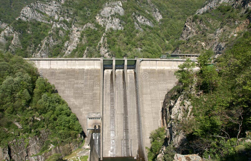 Dam wall stock photo. Image of barrier, reservoir, lake - 14265796