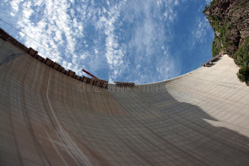 Dam wall stock image. Image of barrier, engineering, water - 40867827