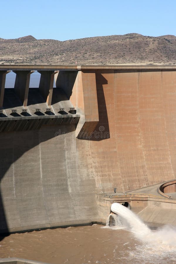 Dam Wall stock photo. Image of south, river, blue, hydroelectric - 5767310