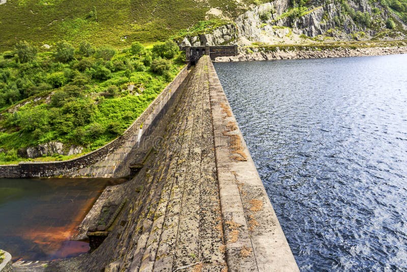 Dam Wall, North Wales stock image. Image of wall, wales - 51007223