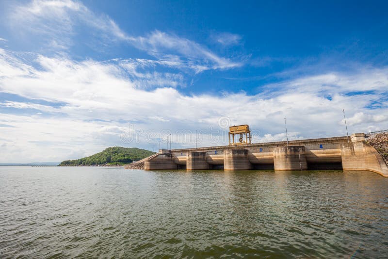 Water Storage Dams for Dry Season Use Stock Image - Image of electrical ...