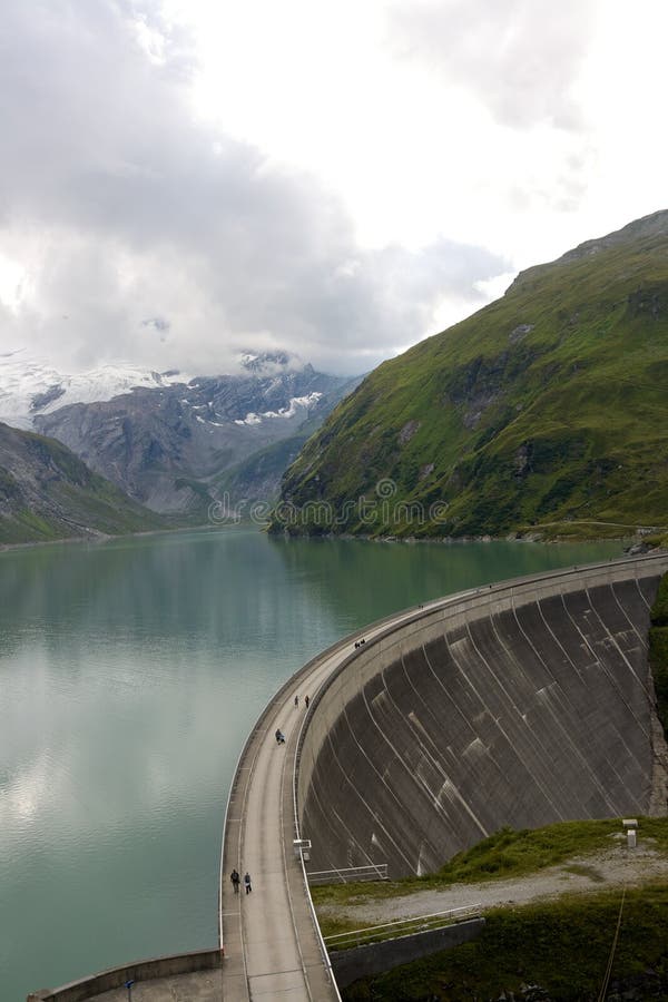 Dam wall upper lake kaprun stock photo. Image of nature - 26418030