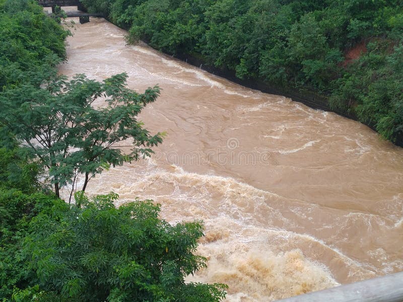 Dam water flow stock image. Image of river, flow, asphalt - 179004261